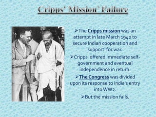 Quit india movement,1942 | PPTX