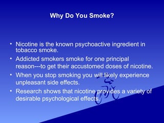 QUIT SMOKING.ppt this ppt is based on smoking and its effects | PPT