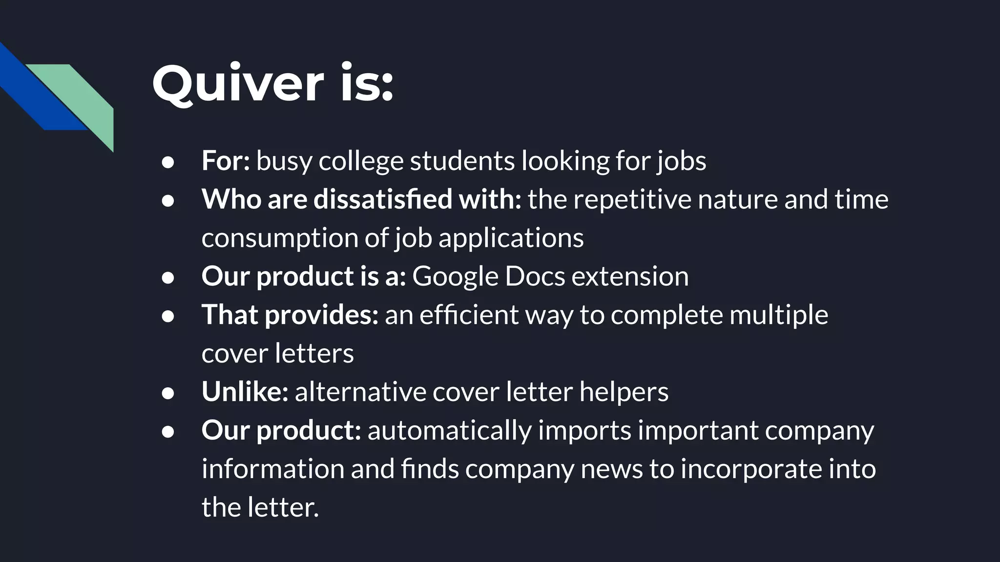 Quiver final presentation mvp2 | PDF