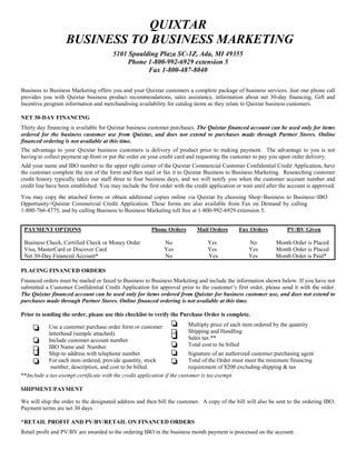 Quixtar Com Crdt Appl I | PDF