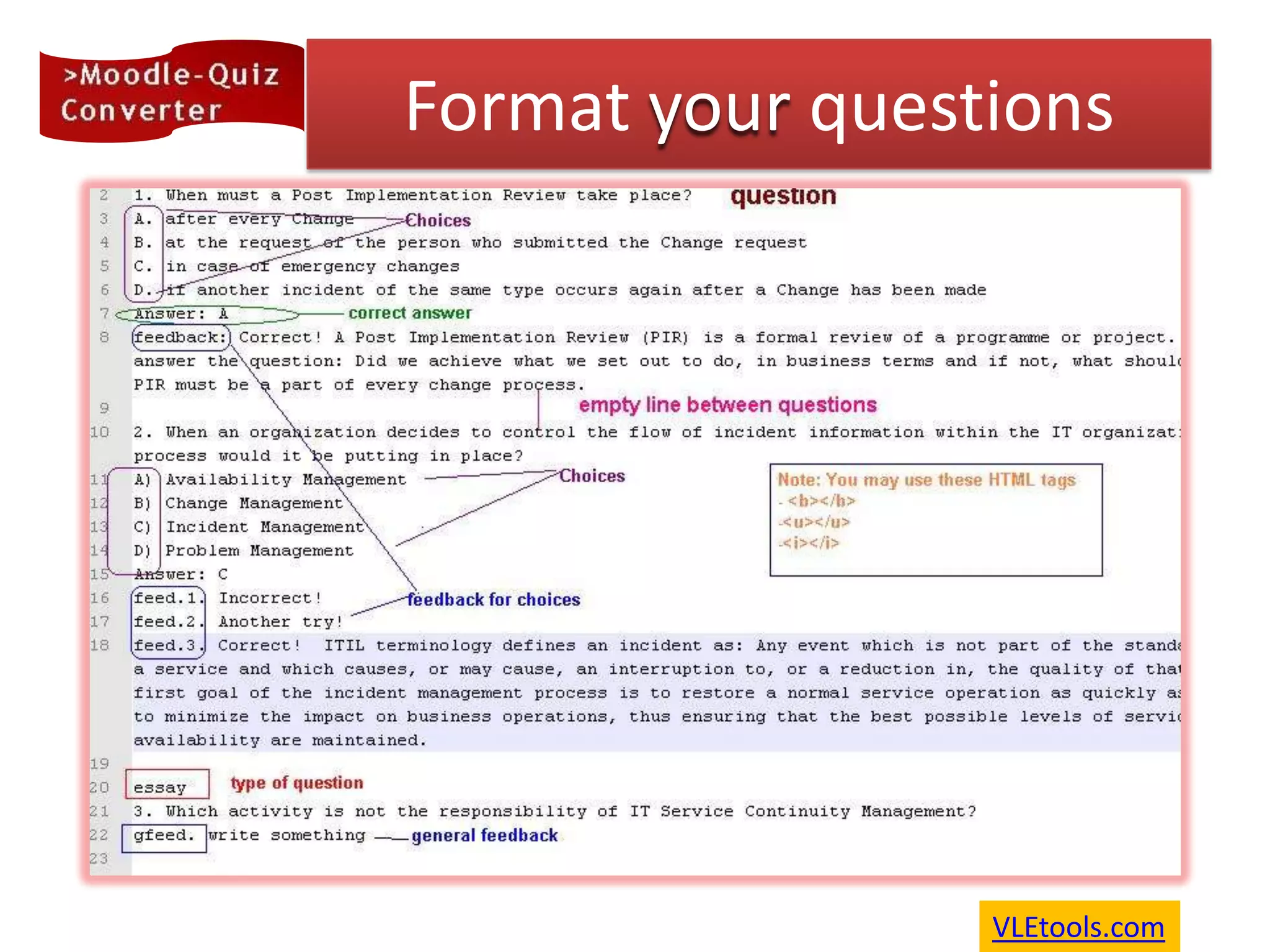 How to create quiz in Moodle | PPTX | Technology & Computing