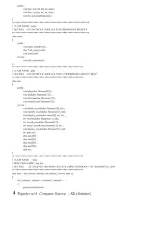 Quiz using C++ | DOC | Programming Languages | Computing