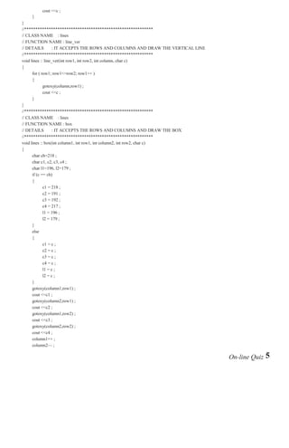 Quiz using C++ | DOC | Programming Languages | Computing