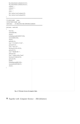 Quiz using C++ | DOC | Programming Languages | Computing