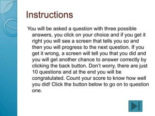 Get Up, Get Moving! Quiz | PPT