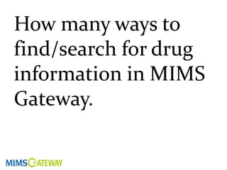 MIMs Quiz | PPTX