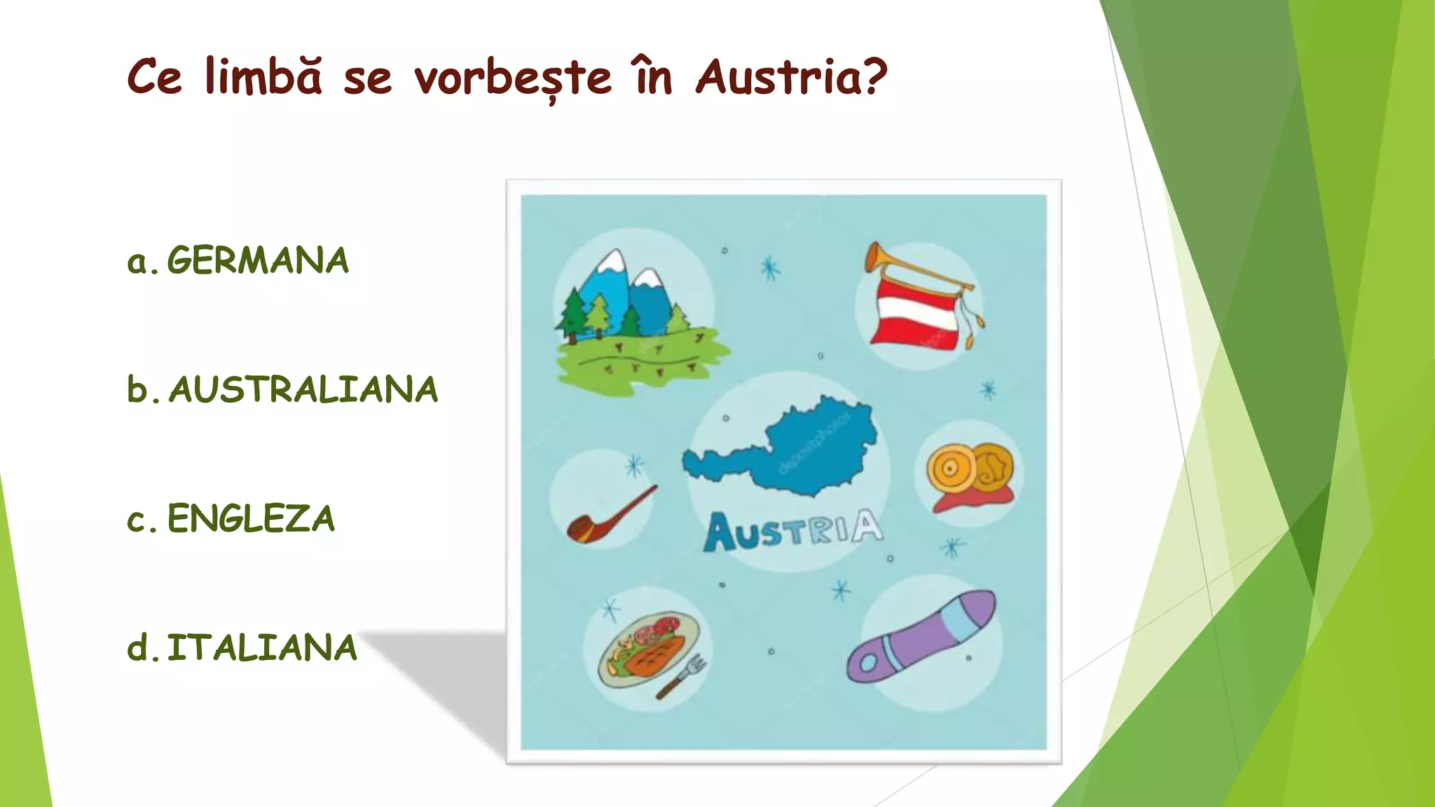 Quiz - Civilizatie la limba germana | PPT