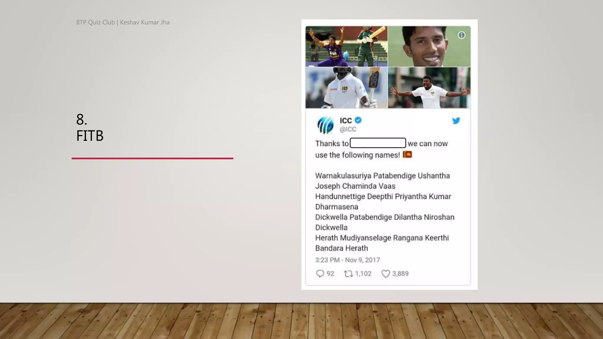 Inter IIT Practice quiz, Keshav Kumar Jha | PPT