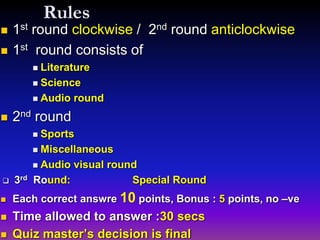 Quiz contest for UG level | PPT