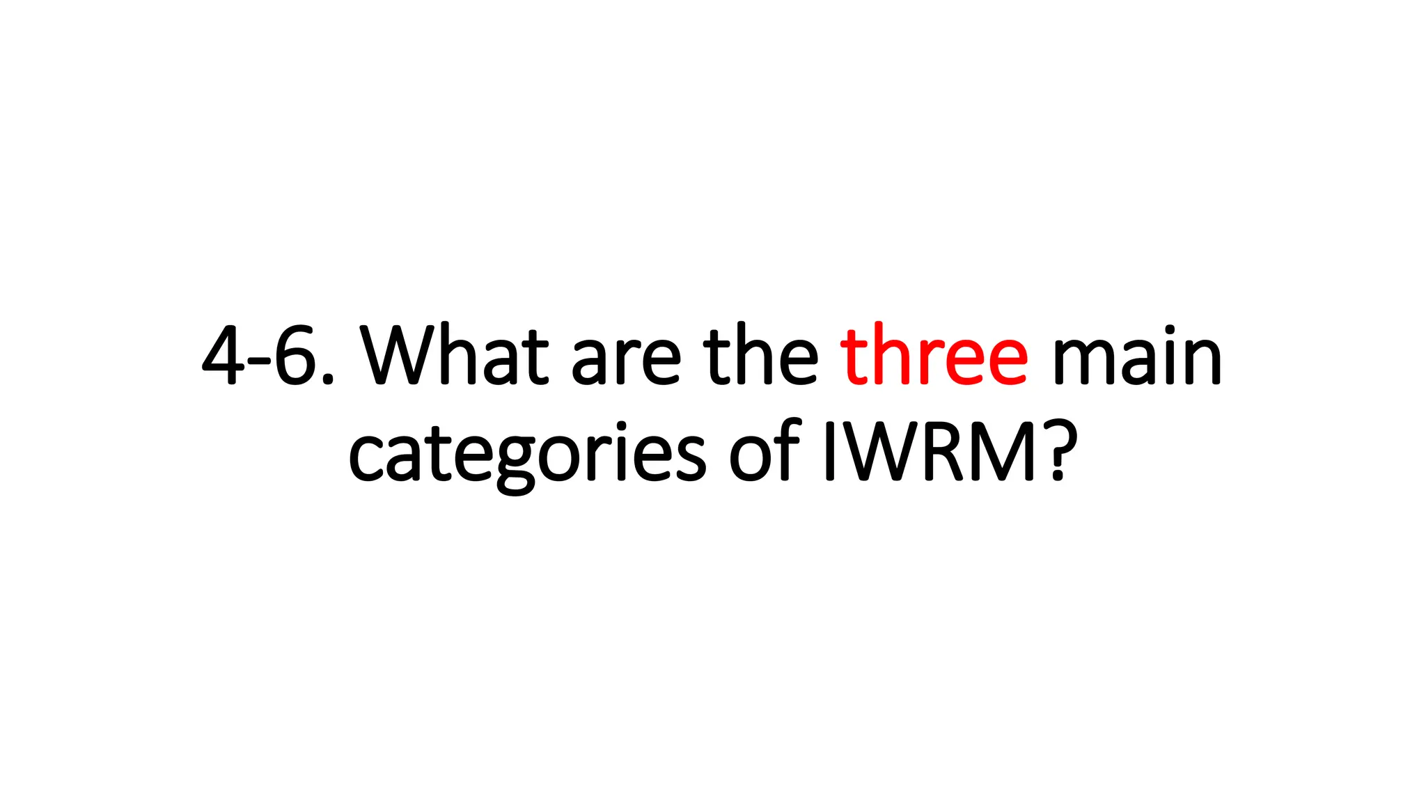 Quiz in Watershed and Water Management Resources | PPT