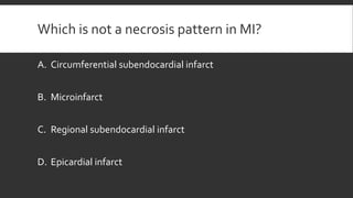 QUIZ: Pathology of Ischemic Heart Disease | PPTX