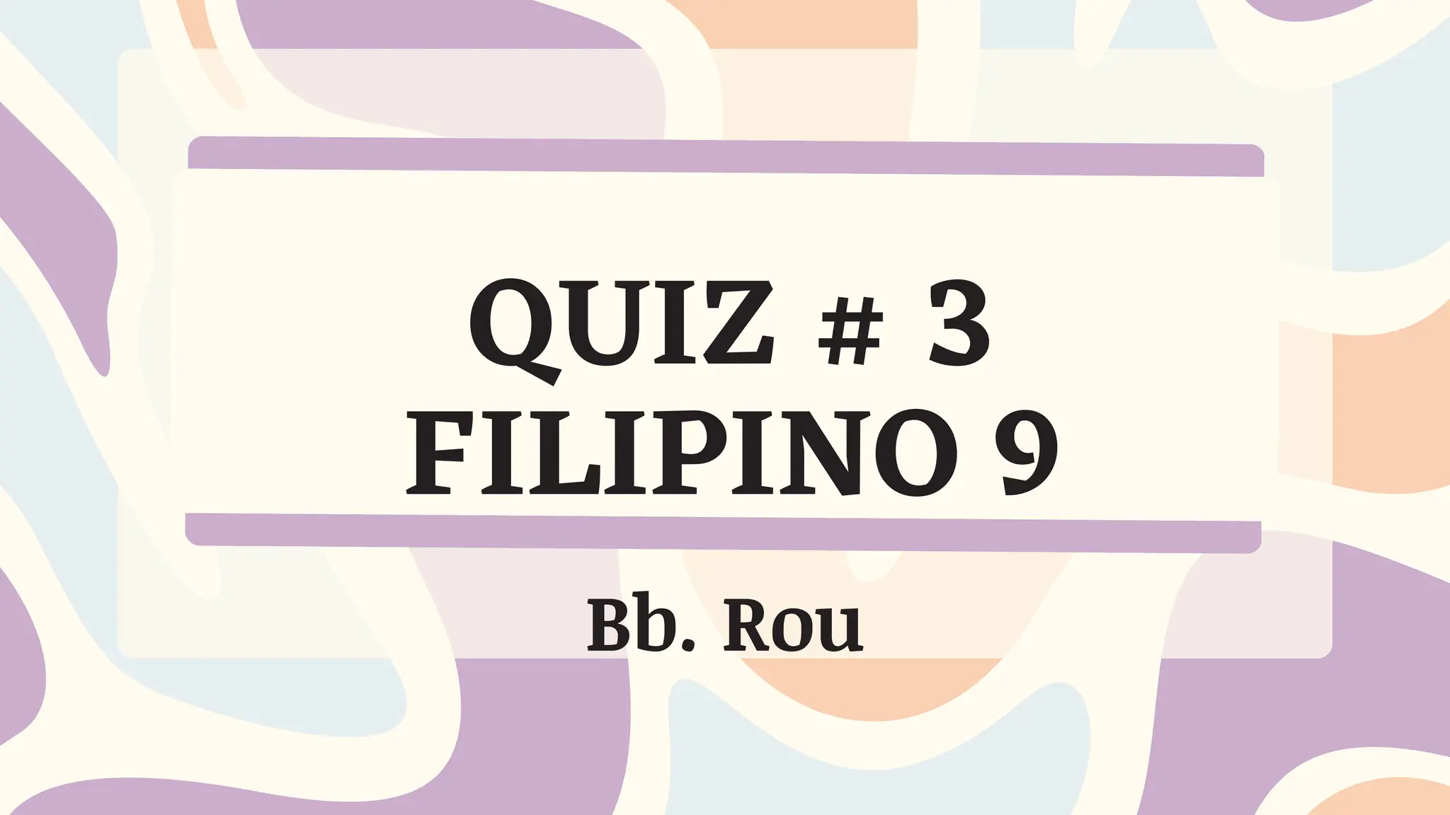 Quiz-3-FILIPINO-9.pdf Filipino quiz. Eks | PDF