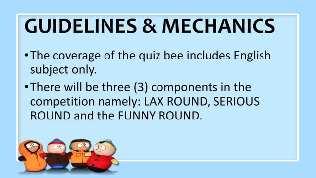 Literature Quiz Bee | PPTX