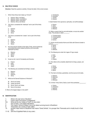 QUIZ- BUDDHISM-HINDUISM.docx