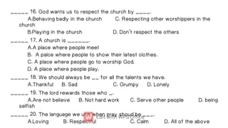 Quizzes of Grade 6 pupils for their first quarter | PDF