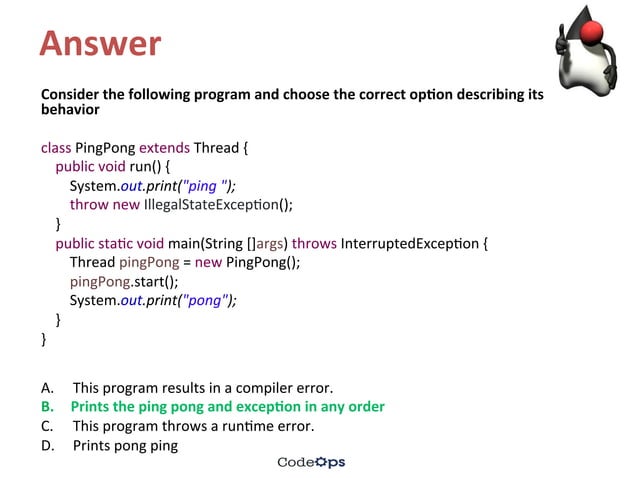 Java Concurrency - Quiz Questions | PPT