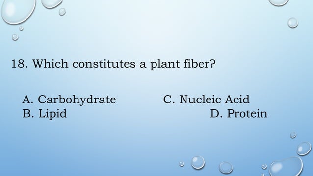 quiz - macromolecules of grade 11 senior high school | PPTX