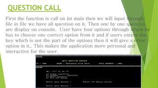 Quiz managment system | PPTX