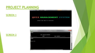 Quiz managment system | PPTX