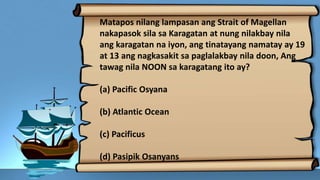 Quiz-Philippine-history, learning of magellan.pptx