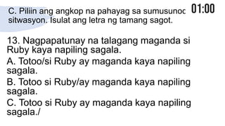 QUIZ-Ponema.pptx grade 7 -filipino seven | PPTX