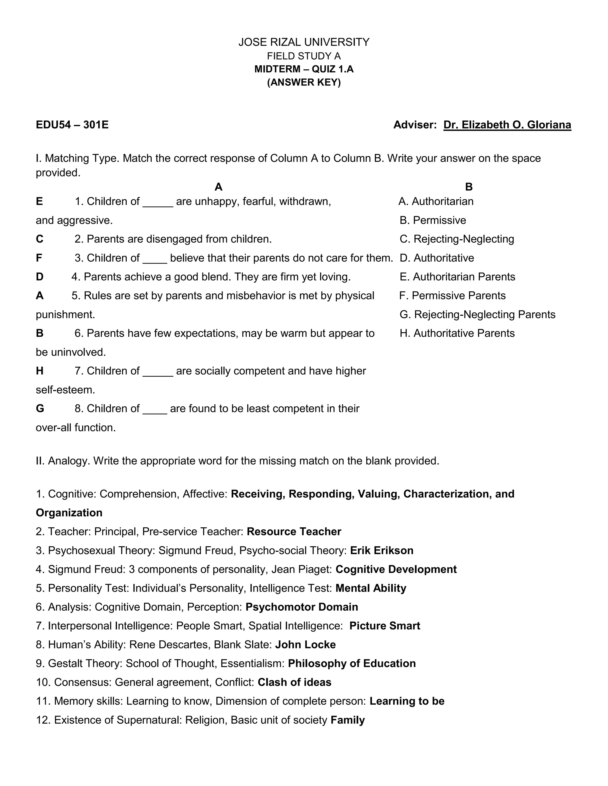 Field Study 1 Ep. 6 - Quiz | DOCX