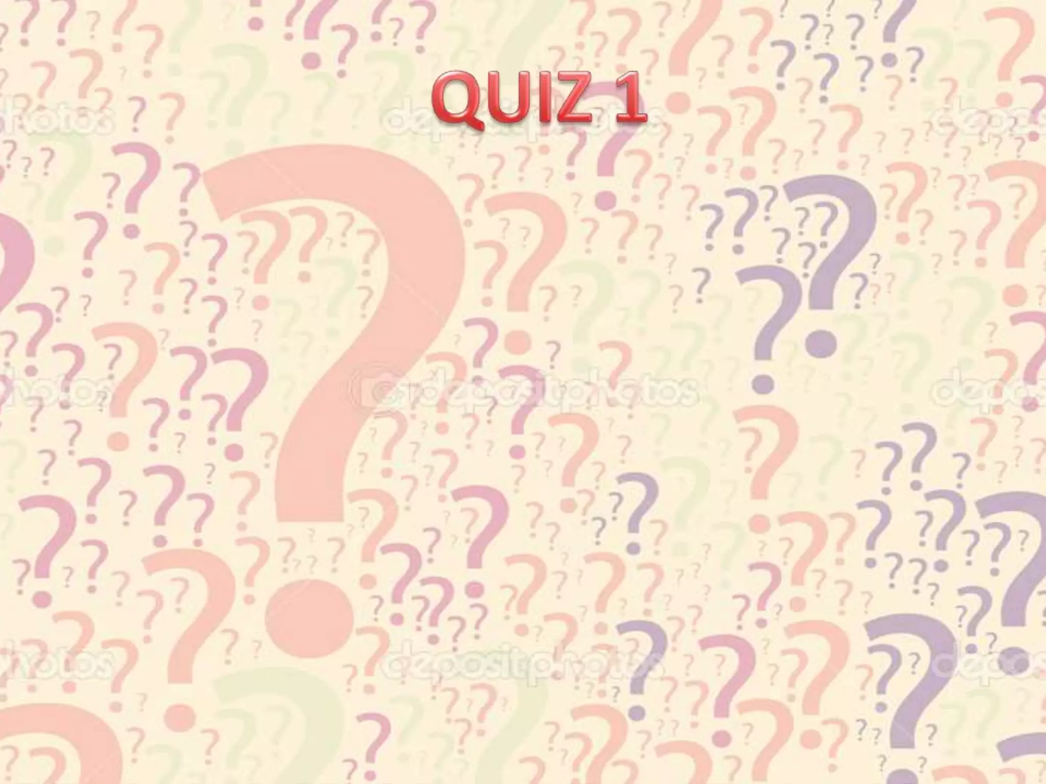 QM Quiz 1 | PPT