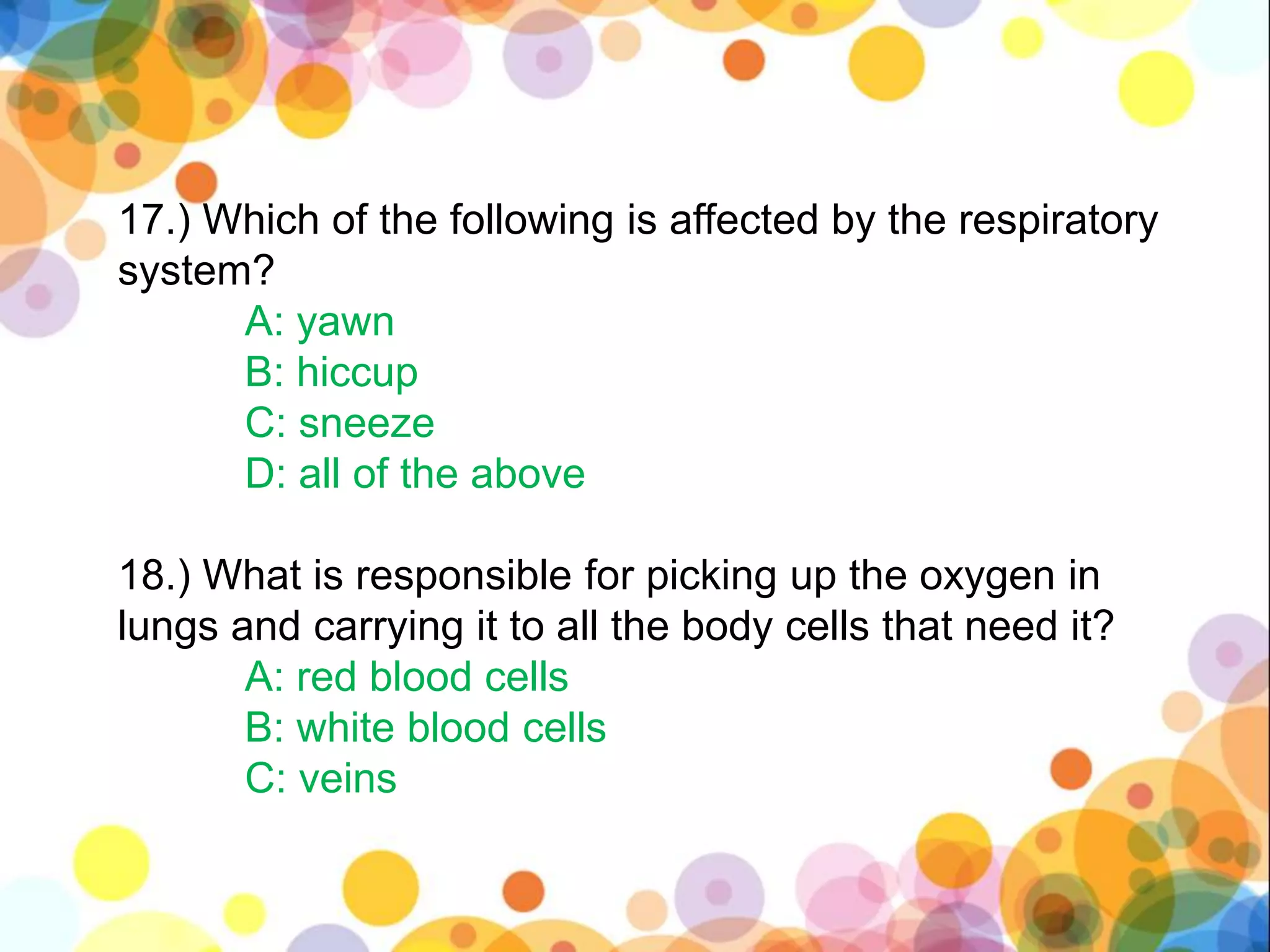 Quiz 1 activity 1 Respiratory System | PPTX