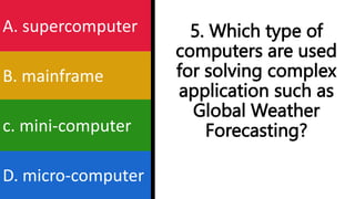 Quiz 1 - Types of Computers Set A Retake.pptx | Free Download