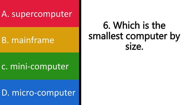 Quiz 1 - Types of Computers Set A Retake.pptx | Free Download