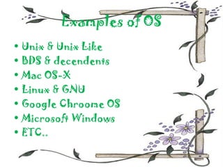 operating systems | PPT