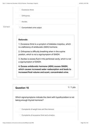 Quiz 1: Endocrine Disorders: NCLEX Review- Physiologic Integrity.pdf
