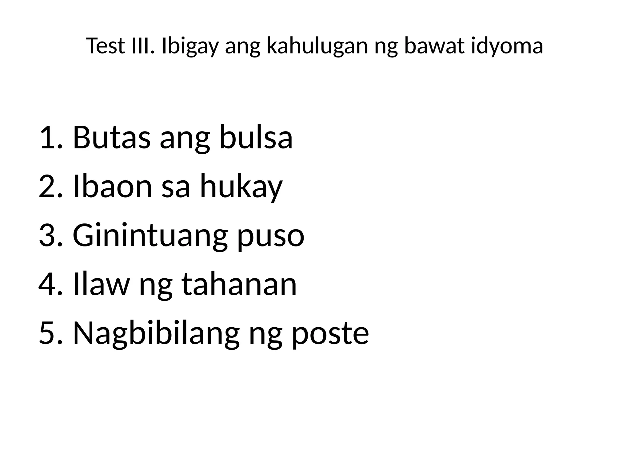 QUIZ 1_Filipino 8. Karunungan ng Buhaypptx | PPTX