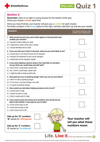 Quiz 1 first aid | PDF