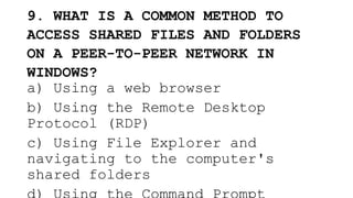 Quiz 1 Mapping Network Drive (Windows 10 Environment).pptx