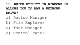 Quiz 1 Mapping Network Drive (Windows 10 Environment).pptx