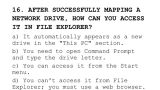 Quiz 1 Mapping Network Drive (Windows 10 Environment).pptx