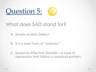 NAMI Florida: Mental Health Awareness Quiz | PDF