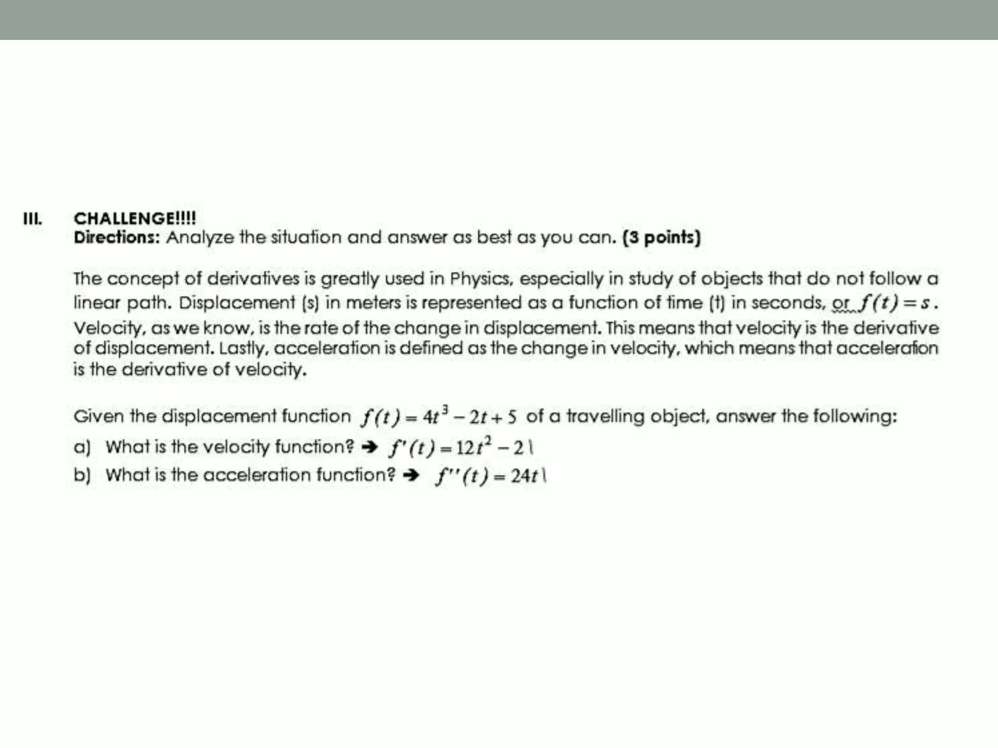 Quiz 3.4 answer key | PPT