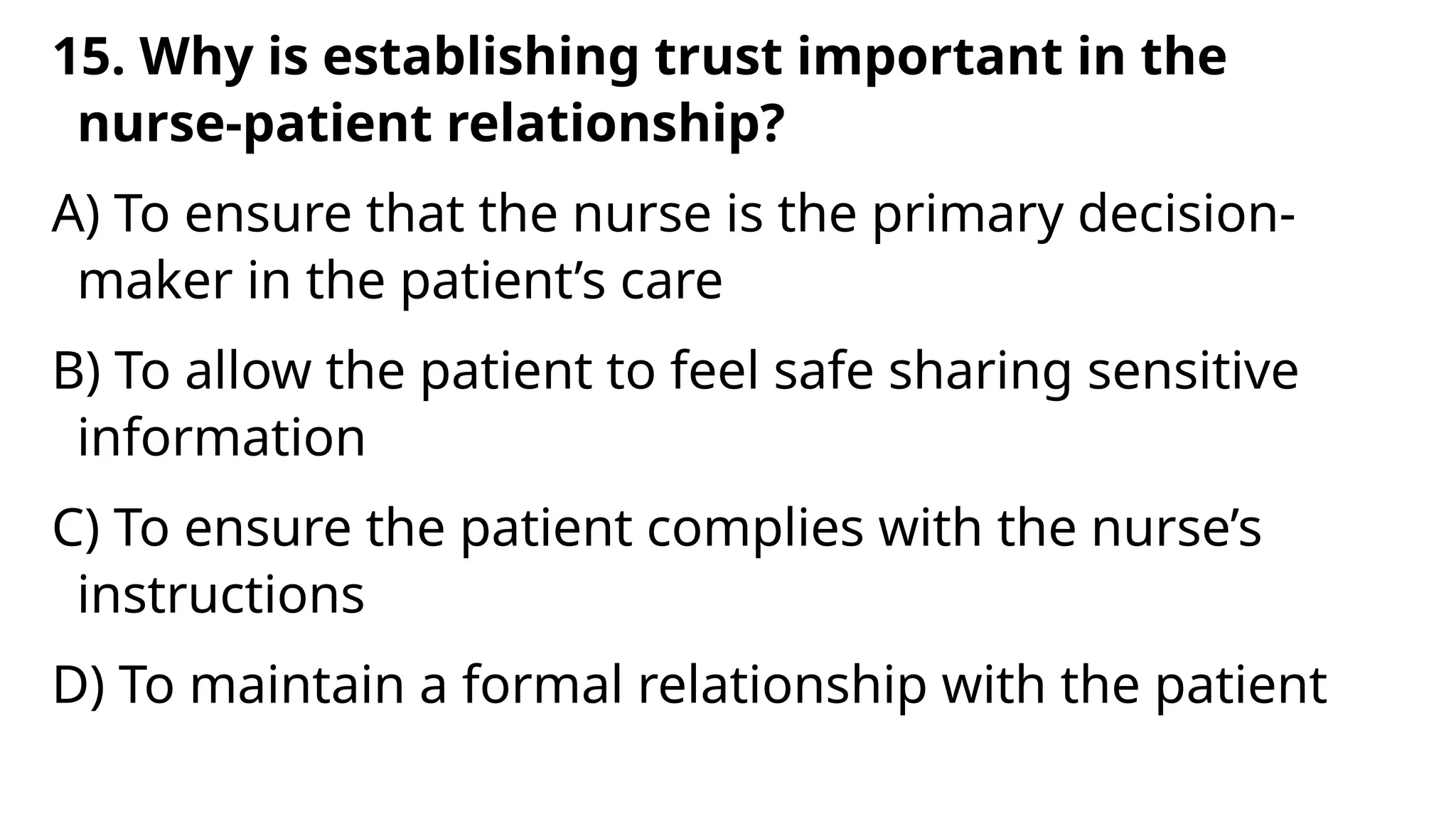 NCM117 - CARE OF CLIENTS WITH MALADAPTIVE PATTERNS OF BEHAVIOR, ACUTE ...