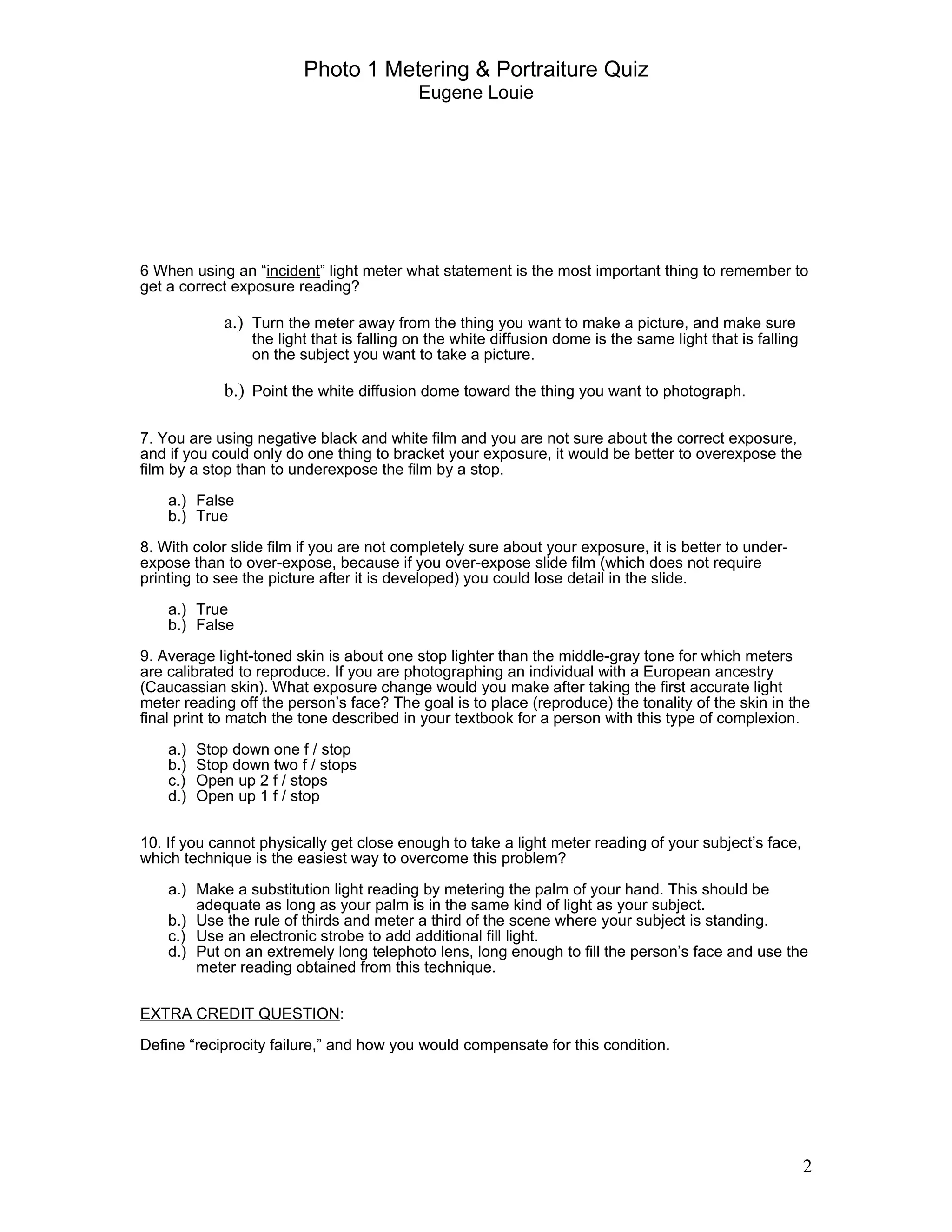 Quiz 3 Photo 1 Portrait | DOC