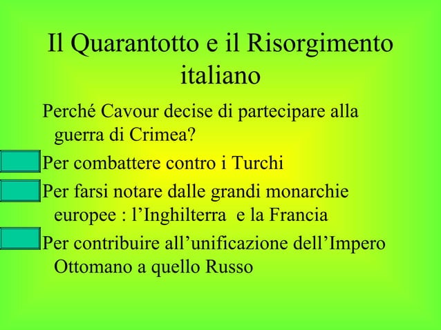 Quiz 48 e il risorgim | PPS