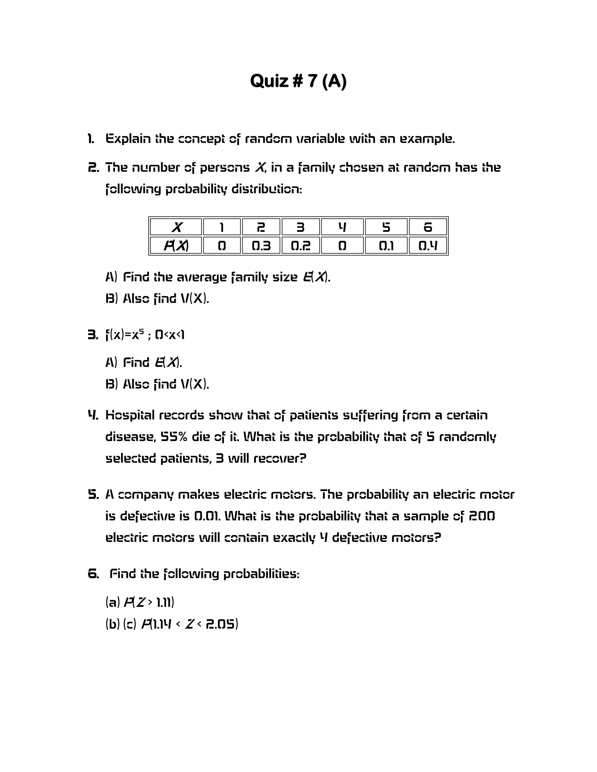 Exam Questions on Basic Statistics | PDF