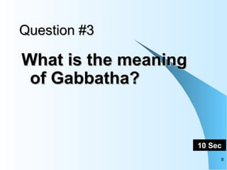 Bible Quiz on John - 7 Round (meaning) | PPT