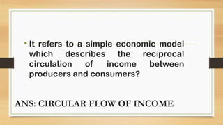 Quiz about circular flow | PPTX
