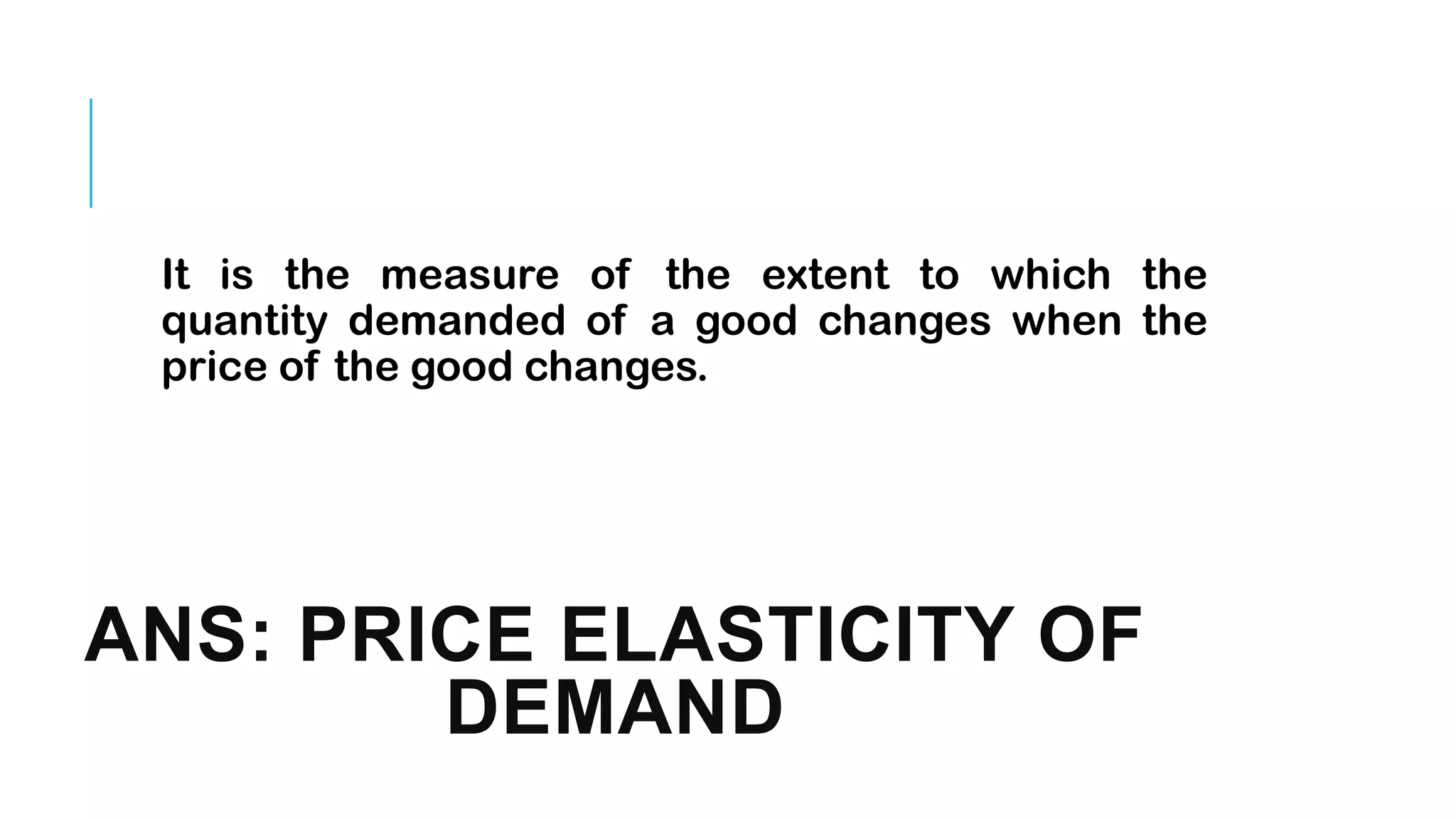 Quiz about elasticity | PPT