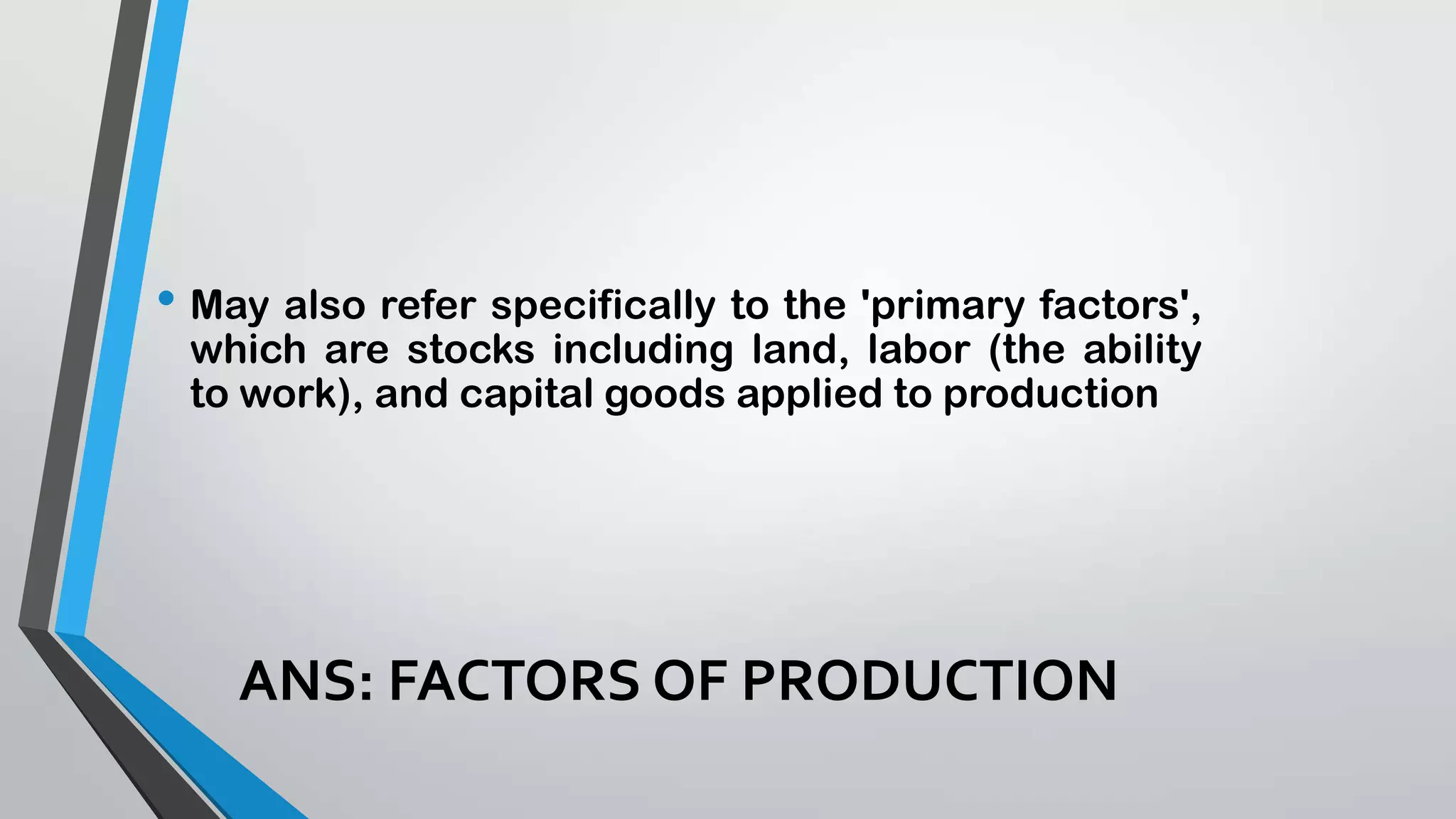 Quiz about supply and production | PPTX
