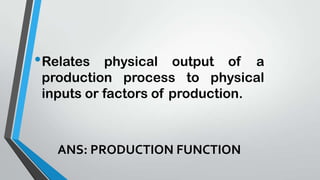 Quiz about supply and production | PPTX