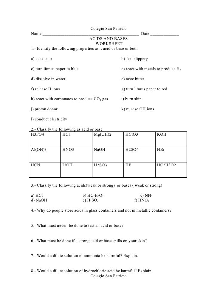 Quiz Acids And Bases 5