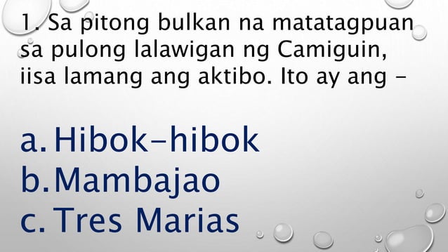 Rehiyon 10 Quiz | PPTX